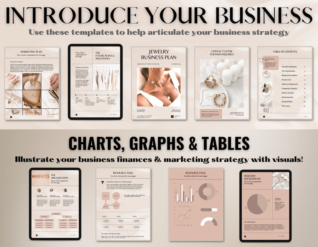 Small Business Plan Template, Jewelry Business, BOSS BABE BUSINESS ...