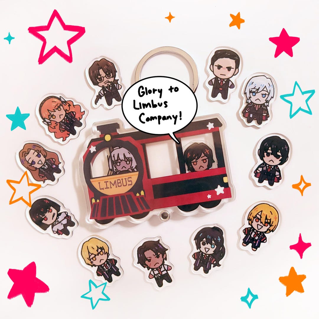 Limbus Company Openable Shaker Charm Keychain | 3 Inches | Vroom Vroom ...