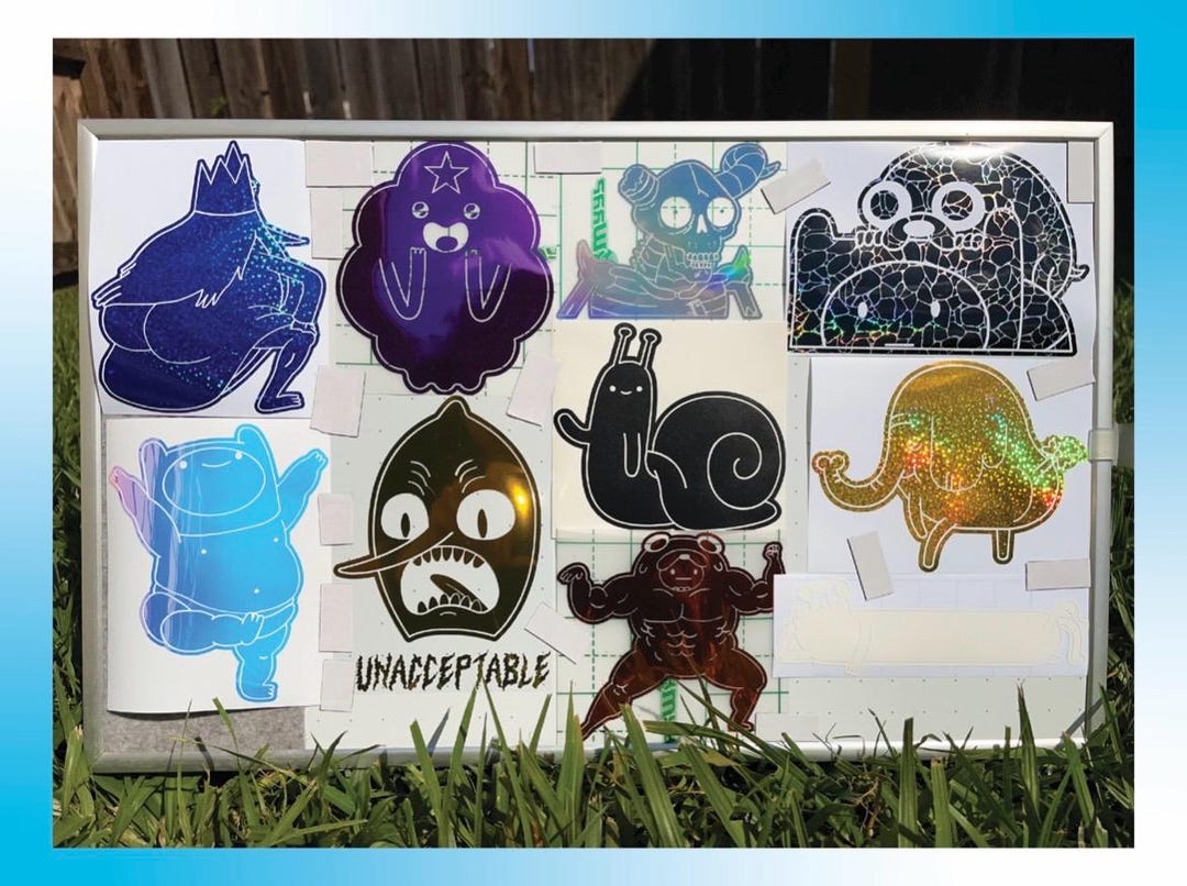 Vol.2 Adventure Time Permanent Vinyl Decals - Etsy