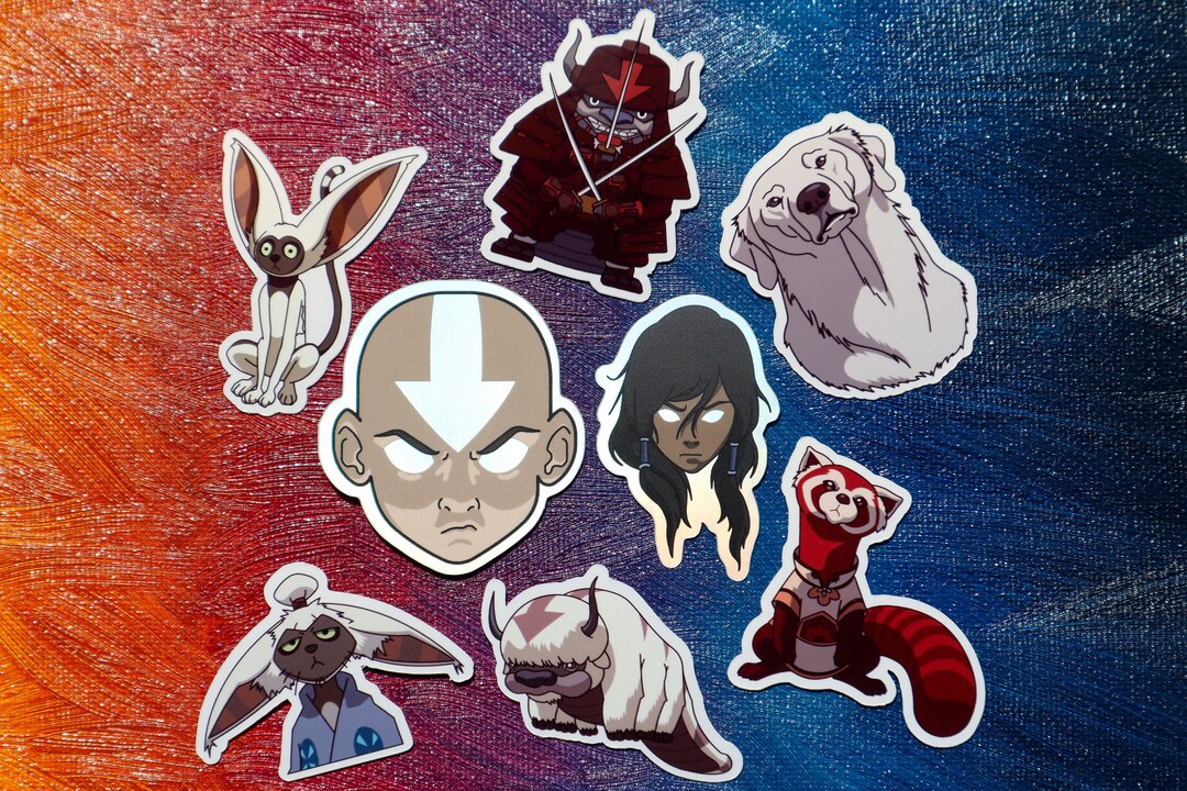 Matte Holographic and Regular Glossy Avatar Stickers - Etsy
