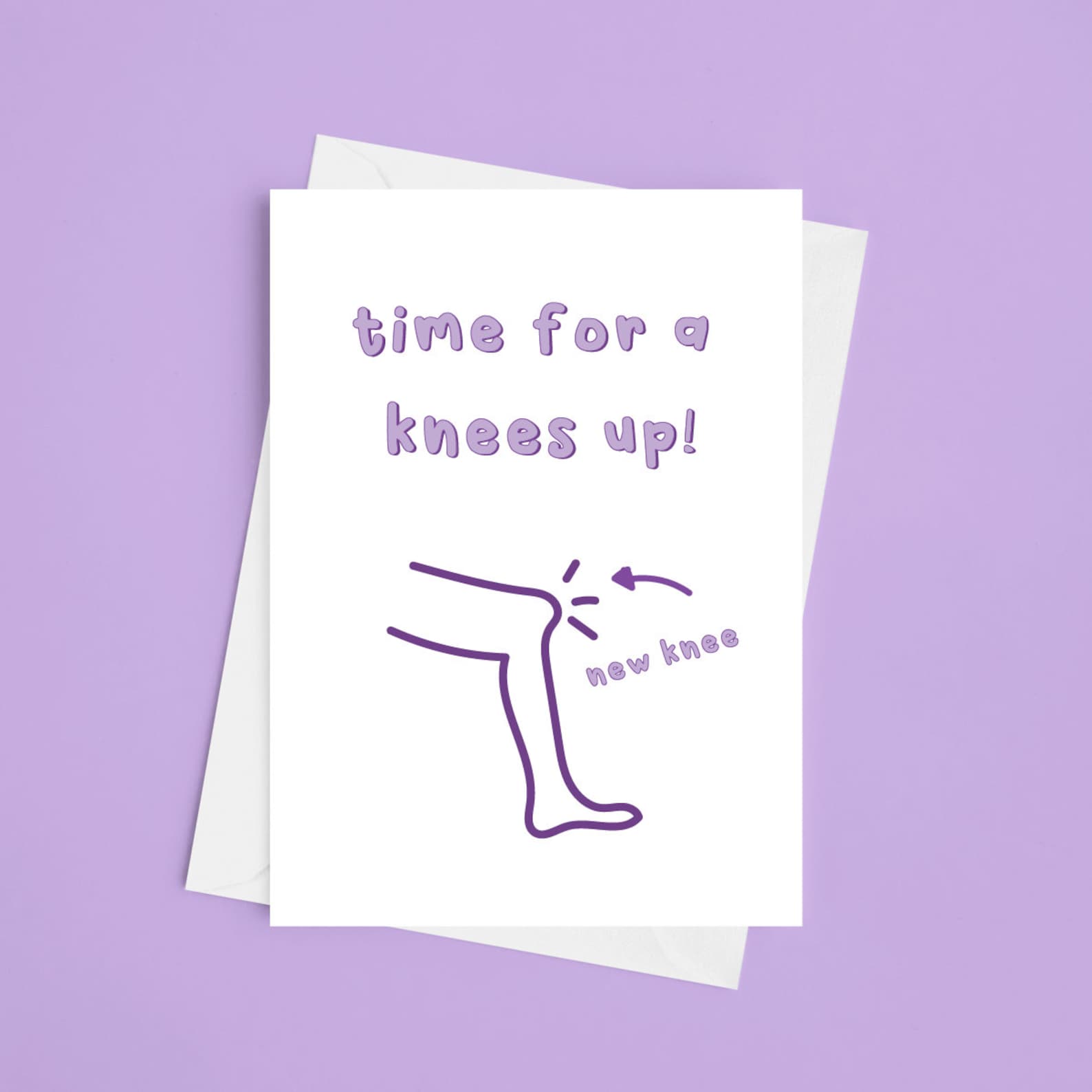 Knee Surgery Card A5 Funny Get Well Soon Card, Knee Surgery, Broken ...