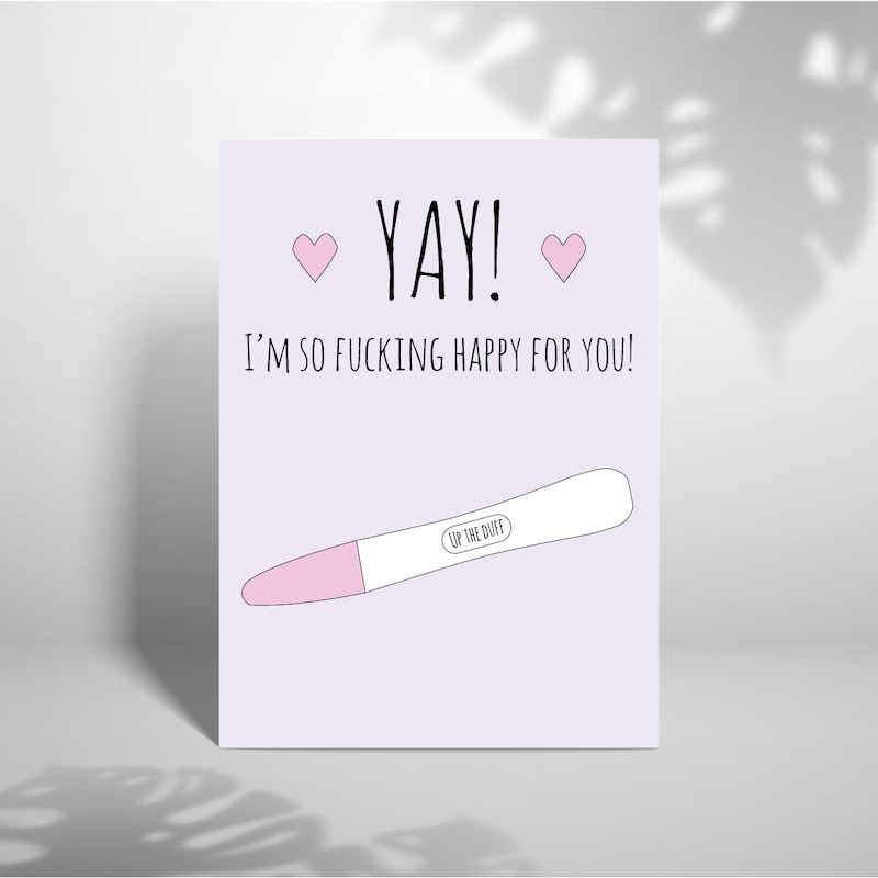 Funny Pregnancy Card - Etsy