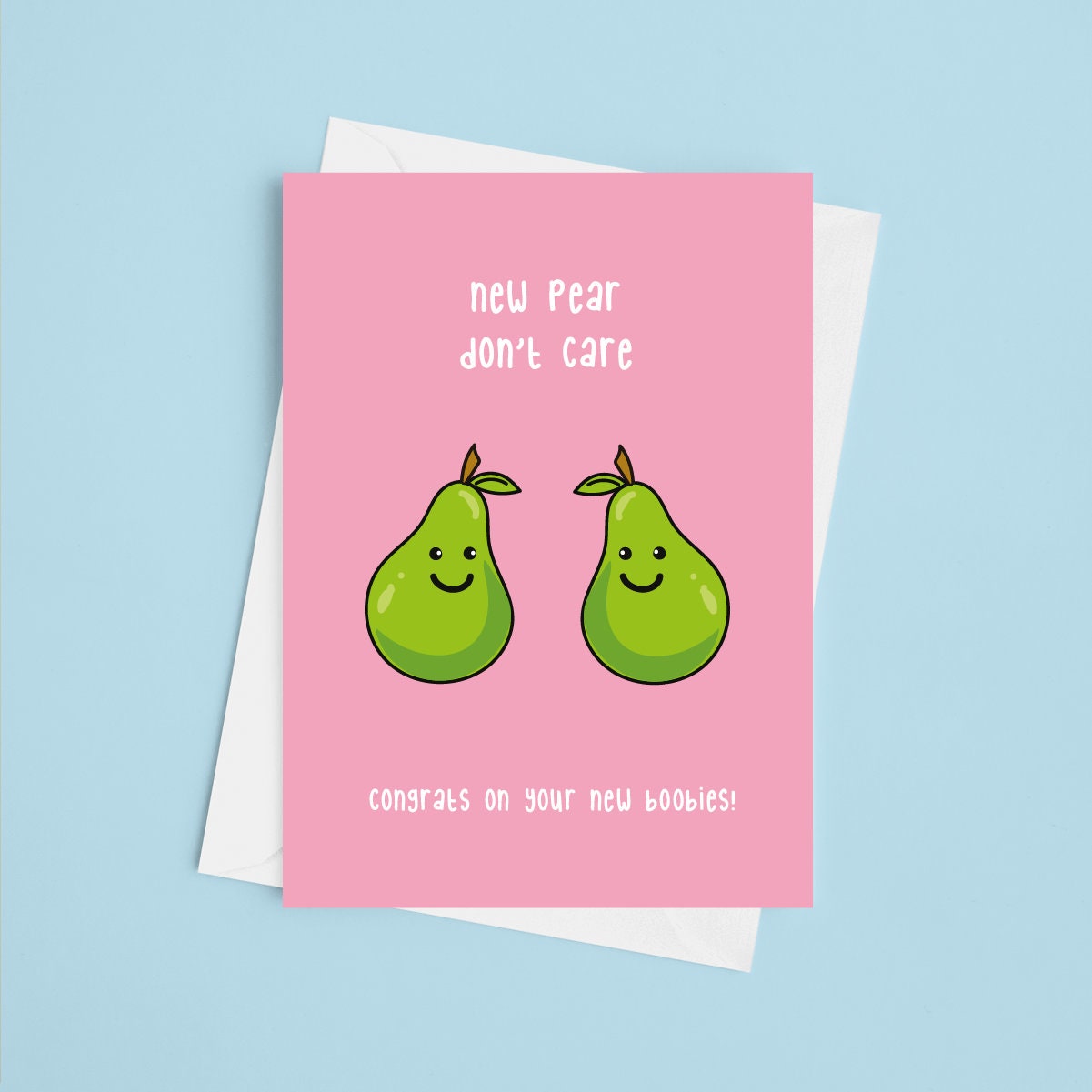 New Boobs Card - Breast Surgery, Breast Reduction, Reconstruction ...