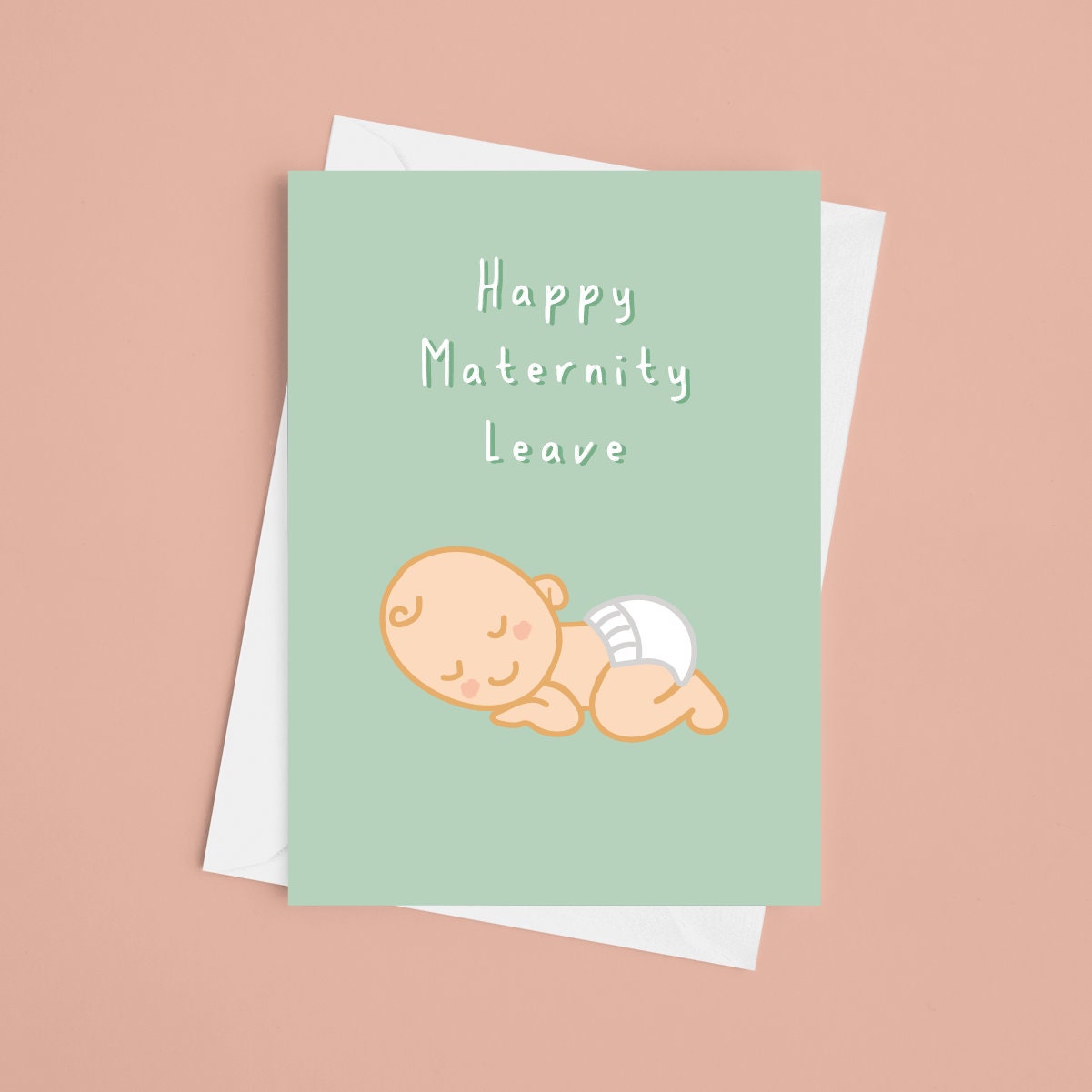 Happy Maternity Leave - Maternity A5 Greeting Card, Leaving to Have a ...
