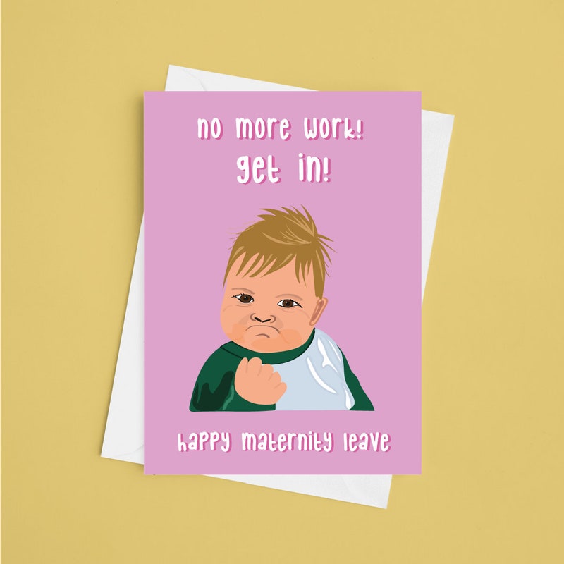 Maternity Leave Card - Etsy UK