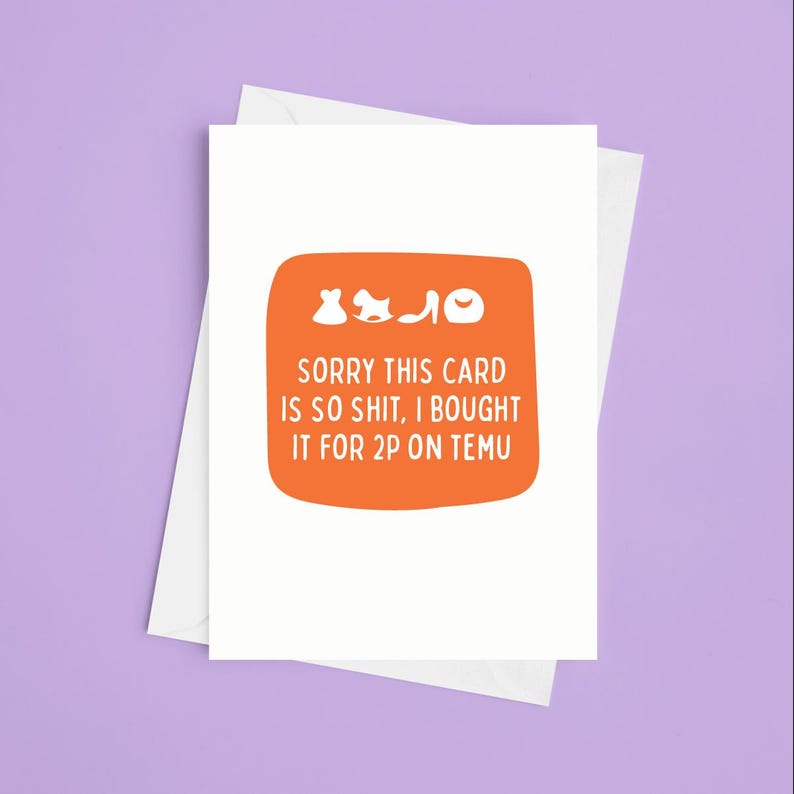 Funny Temu Birthday Card - Funny Birthday Card for Friend – Rude ...
