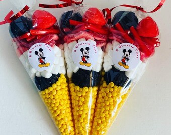 Mickey Mouse Cones - Etsy UK