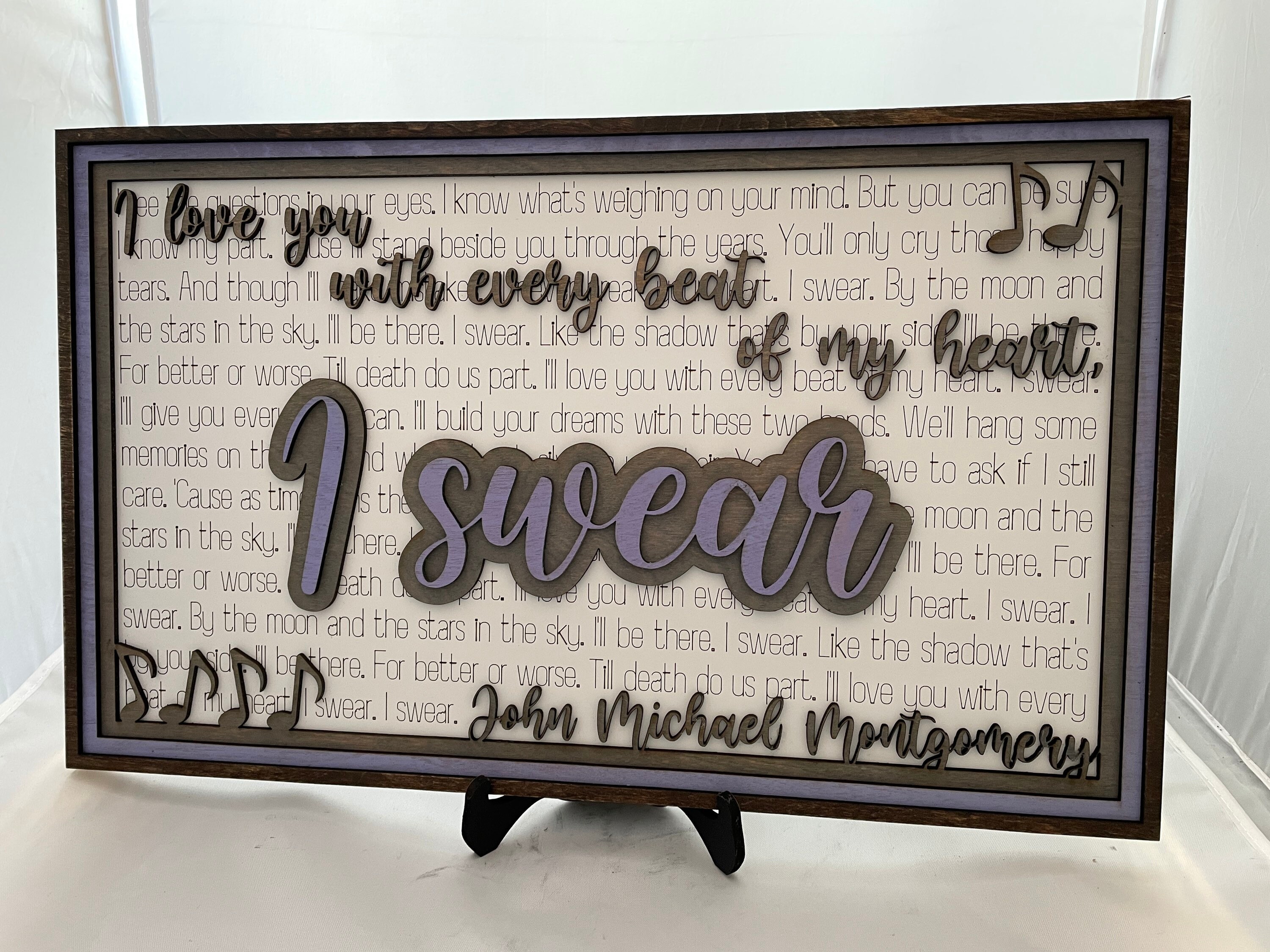 Layered Song Sign - Etsy