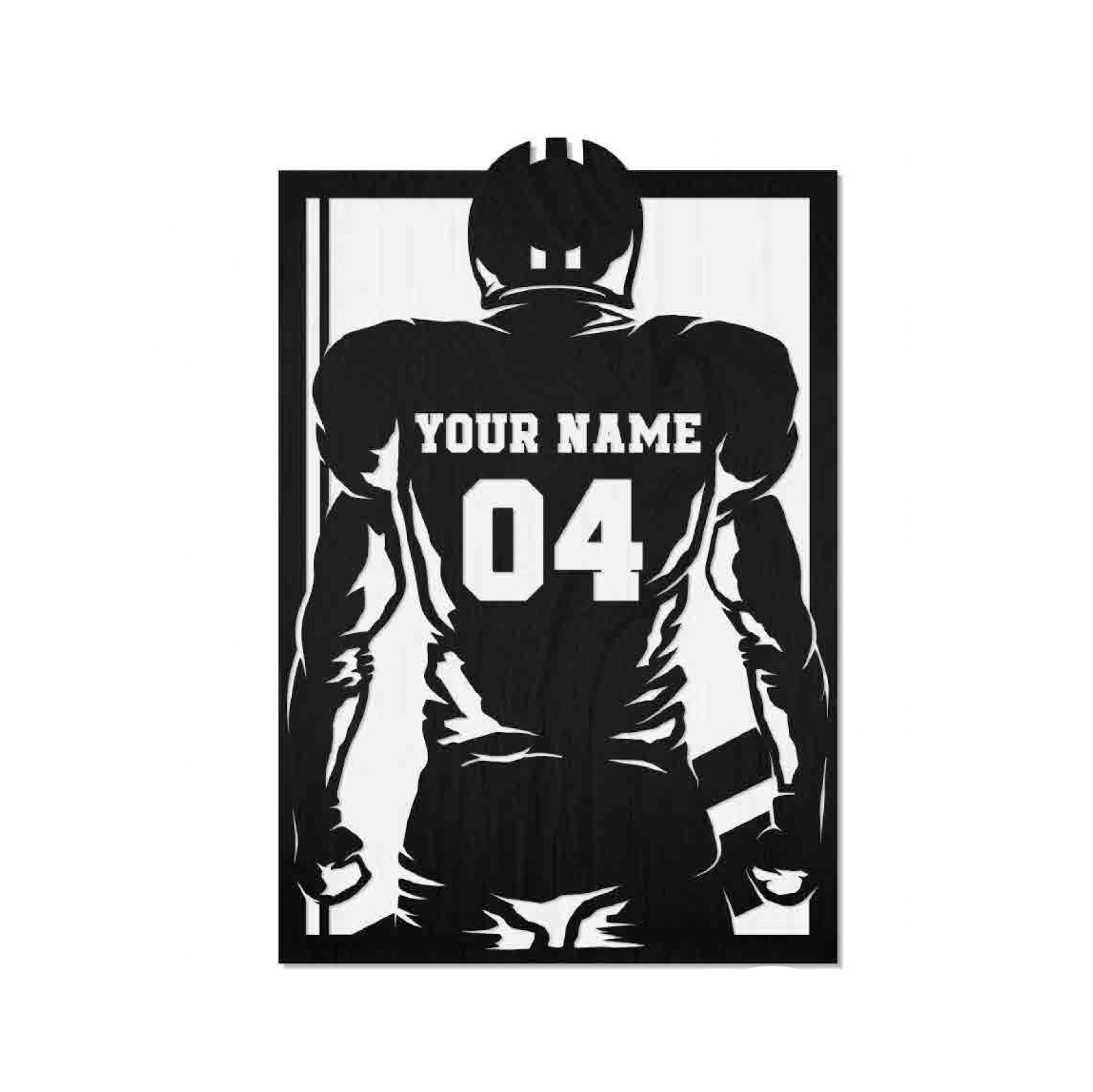 Wooden Football Sign - Etsy