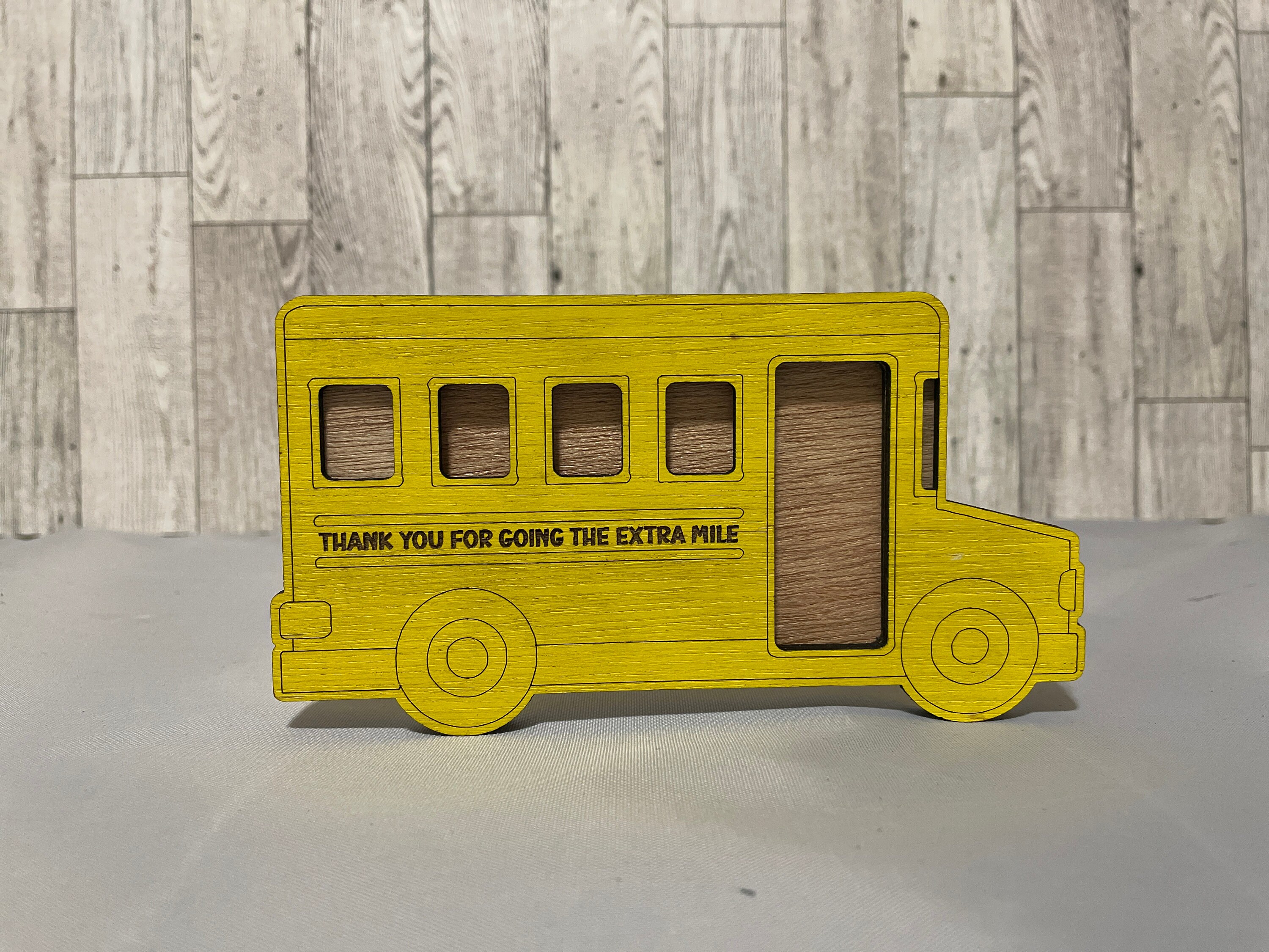 School Bus Gift Card Holder - Etsy