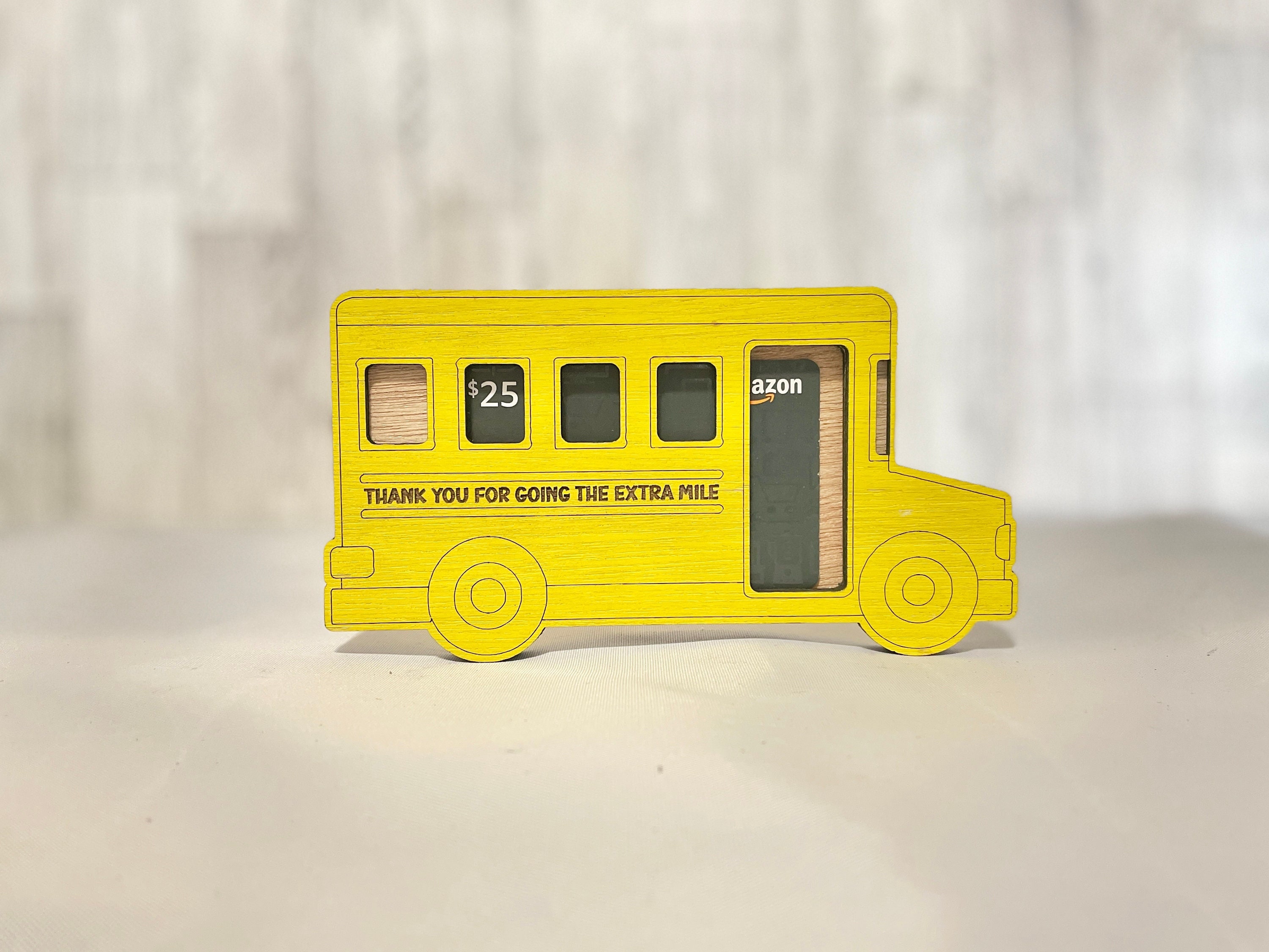 School Bus Gift Card Holder - Etsy