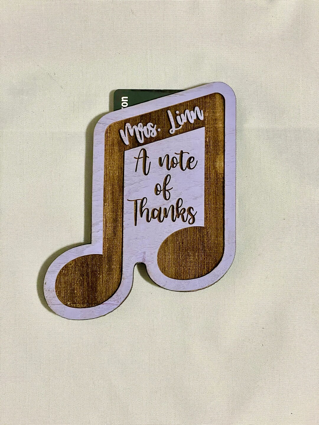 Music Note Gift Card Holder - Etsy