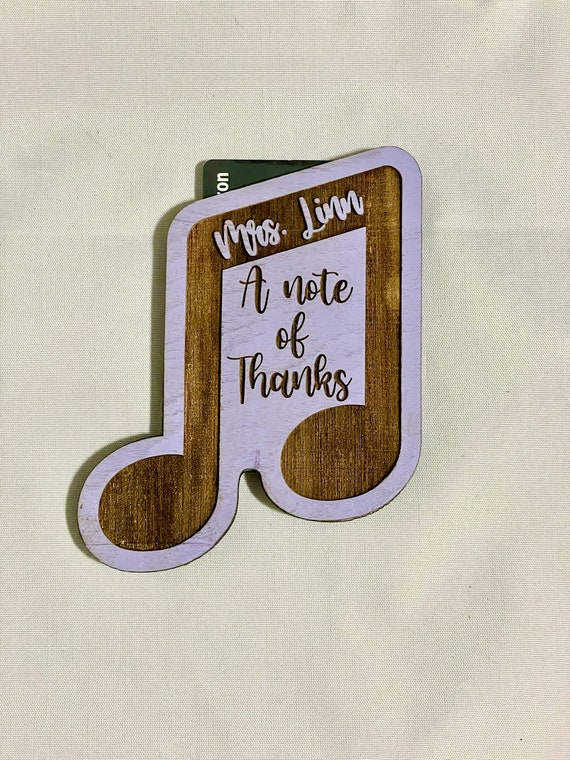 Music Note Gift Card Holder - Etsy