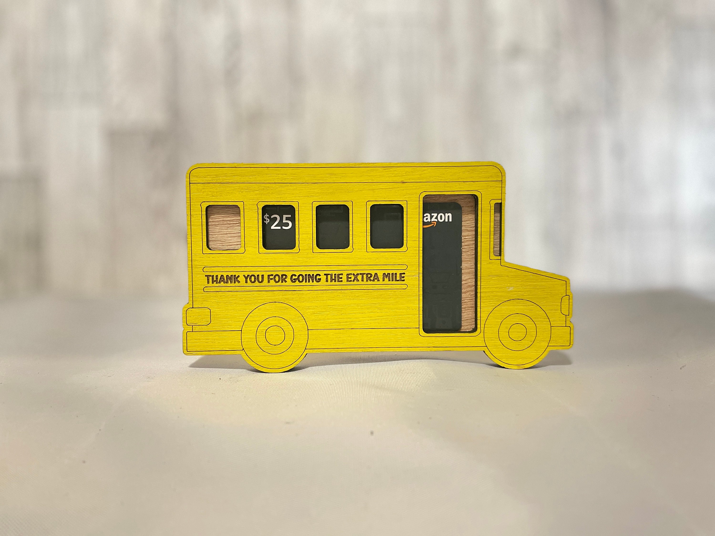 School Bus Gift Card Holder - Etsy