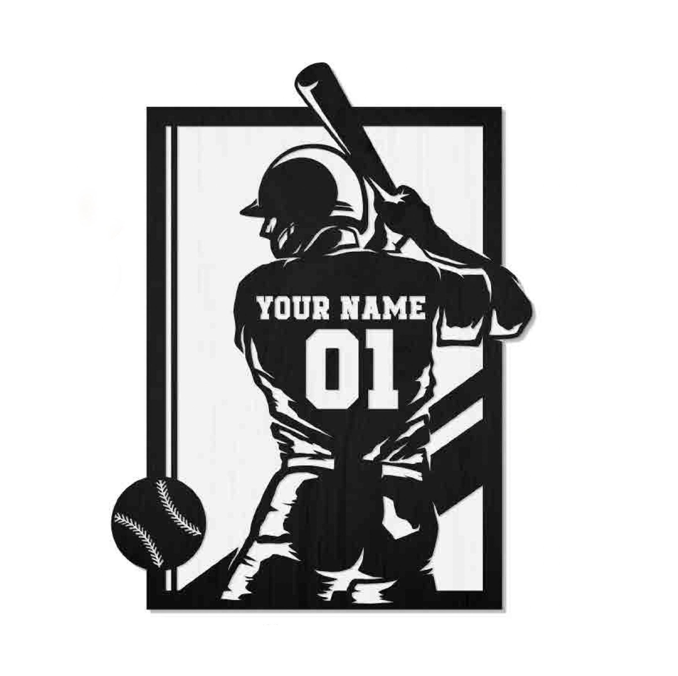 Wooden Baseball Sign - Etsy