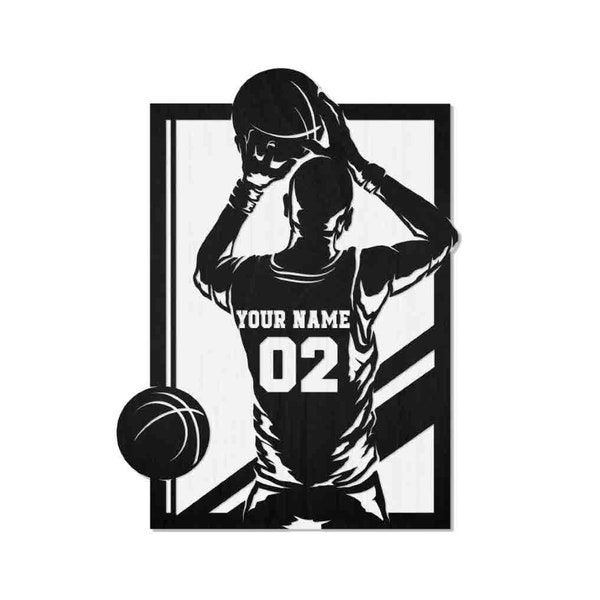 Basketball Metal Custom Sign - Etsy