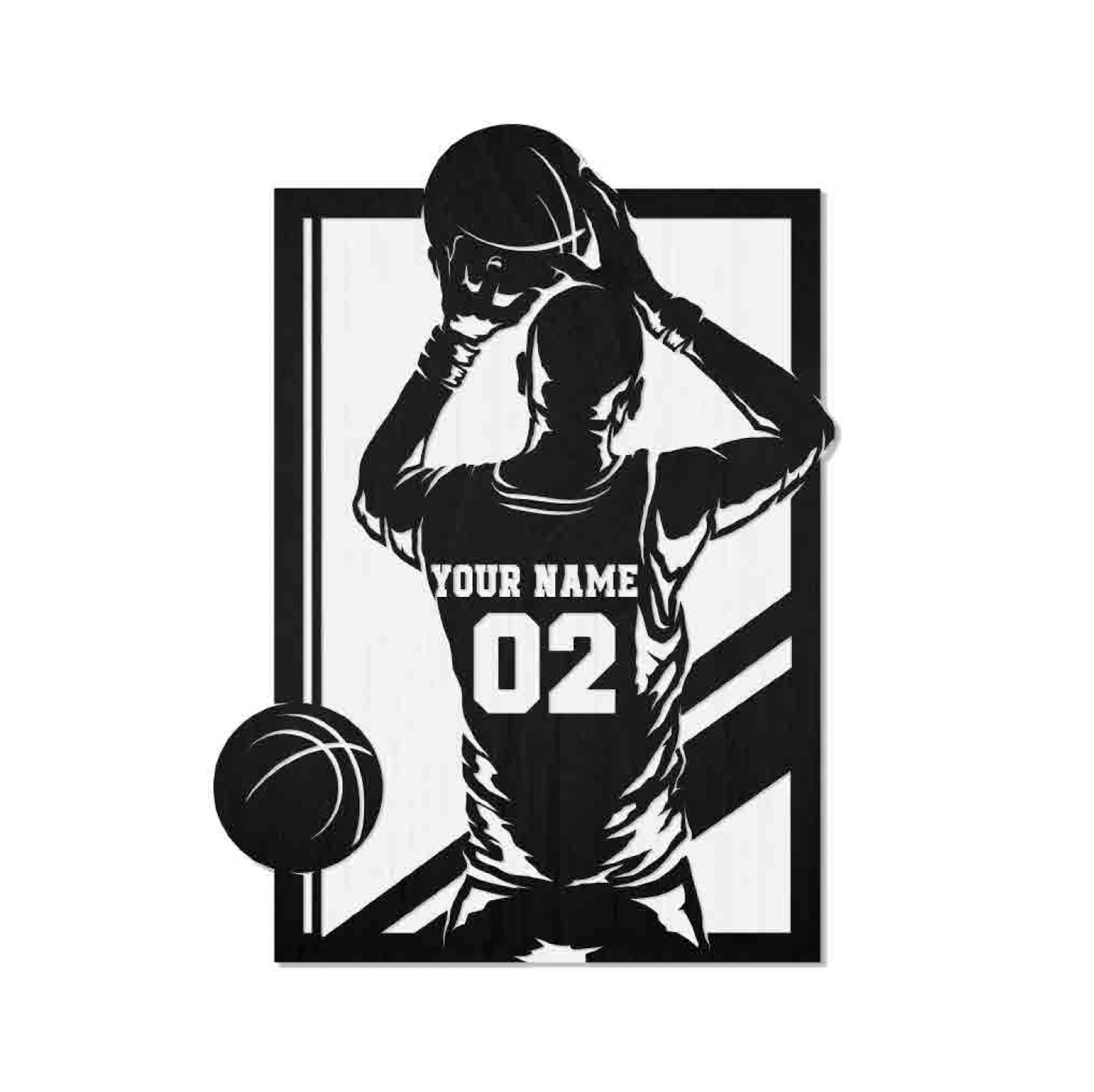 Wooden Basketball Sign - Etsy