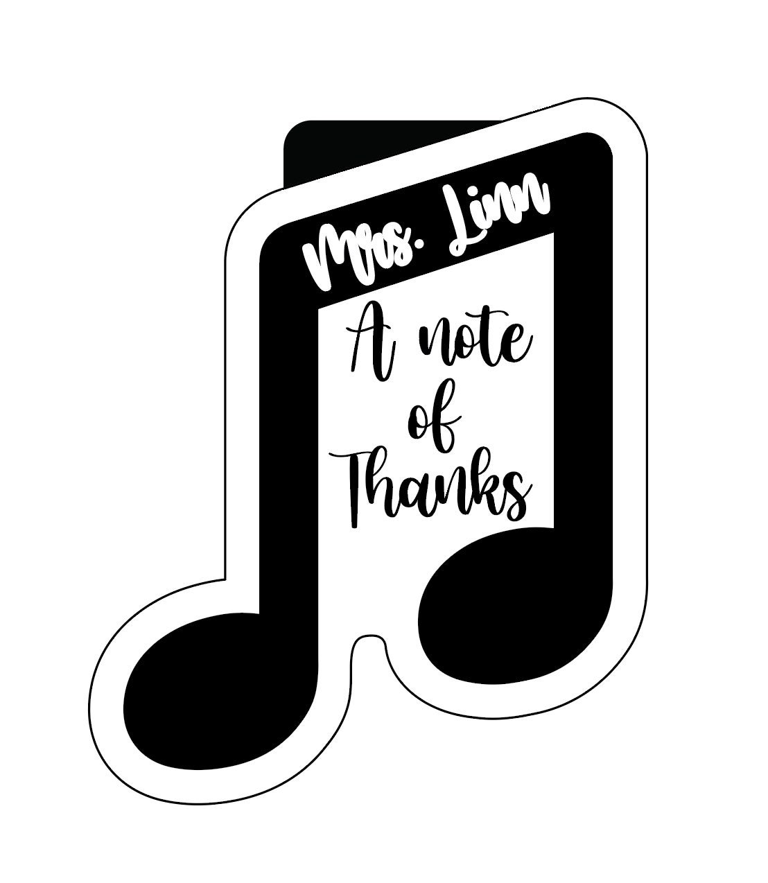 Music Note Gift Card Holder - Etsy