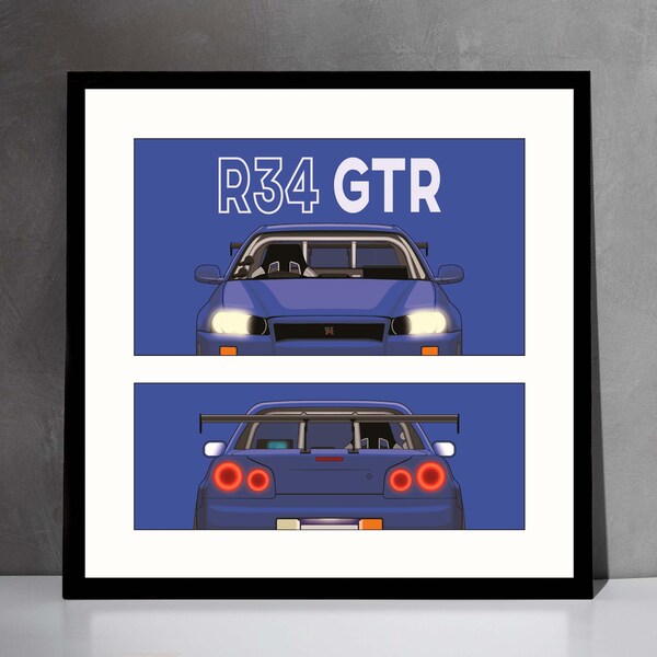 Nissan Skyline Gtr R34 Fast and Furious Wall Art - Etsy