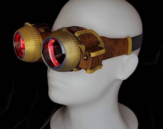 Mechanical Steampunk Blinking Goggles - Etsy