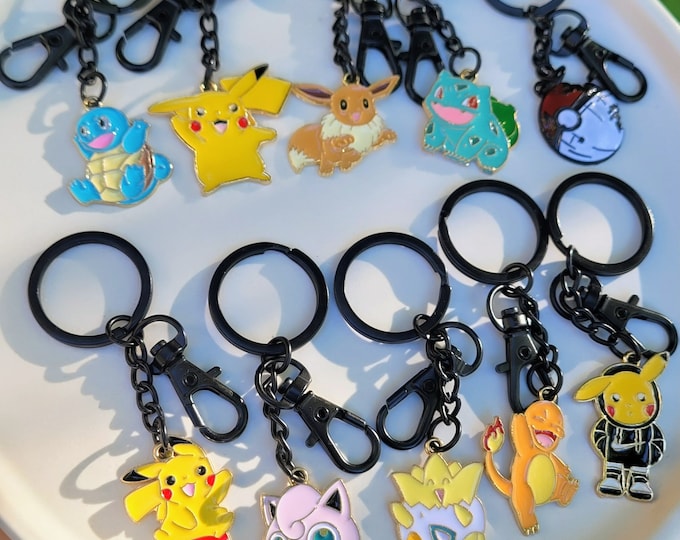 Bulbasaur Shiny Double-sided Enamel Keychain Charm - Etsy