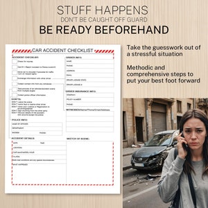 Car Owner Essential Printables Pack, Maintenance Checklists, Emergency ...