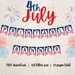 Printable Banner Set, 4th of July Pennants, Independence Day Decor, US ...