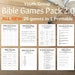 Christian Youth Group Activity Set: 18 Printable Bible Study Games for ...