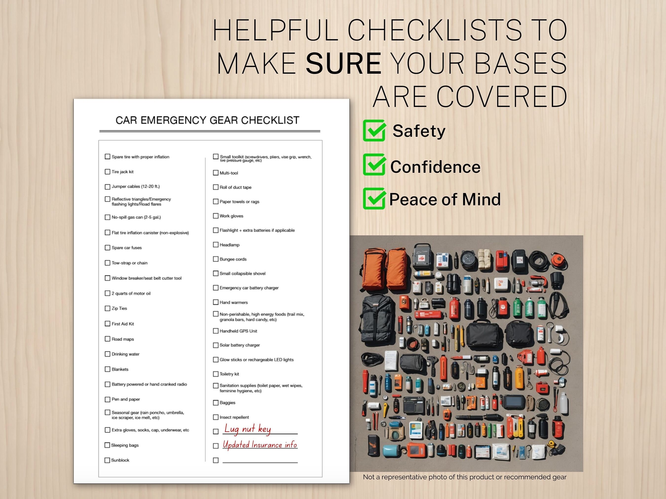 Car Owner Essential Printables Pack, Maintenance Checklists, Emergency ...