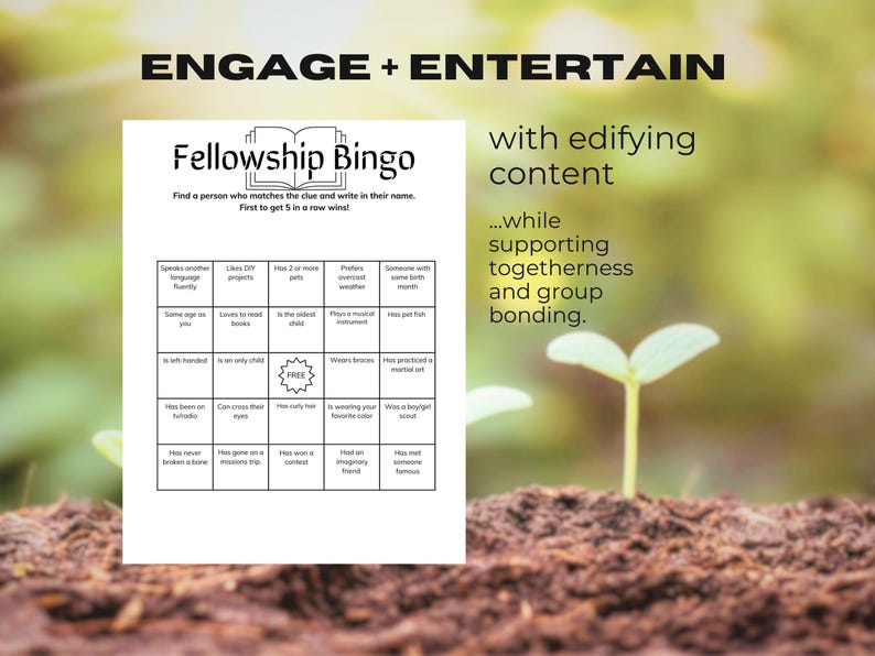 Christian Youth Group Activity Set: 18 Printable Bible Study Games for ...