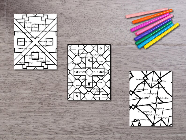 Printable Coloring Pages / Unique Patterns - Etsy
