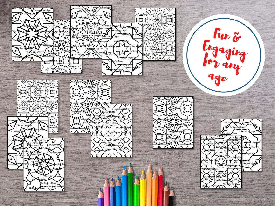Printable Coloring Page / Unique Patterns - Etsy
