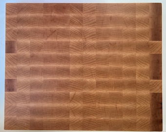 End Grain Maple Wood Cutting Board, Handmade in Michigan Beautiful ...
