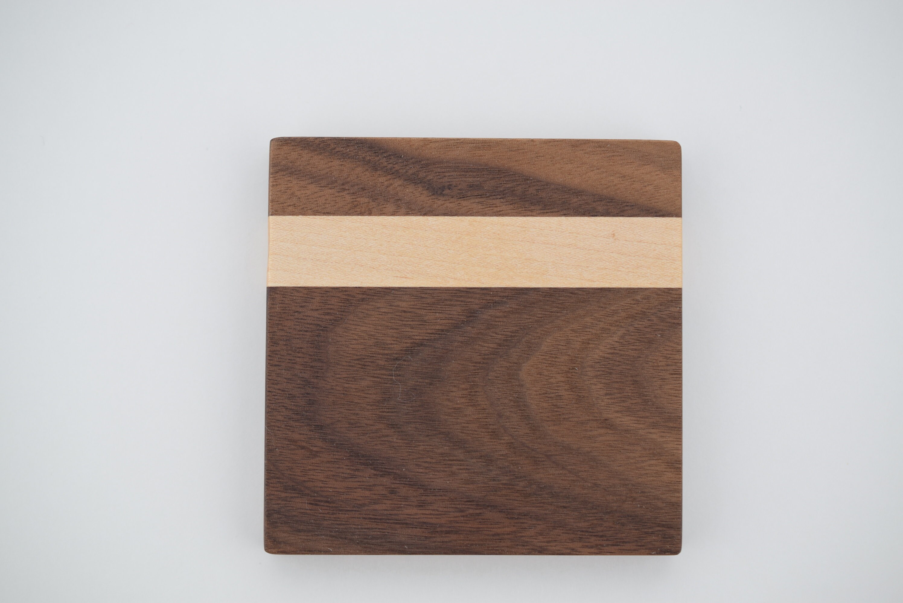 Maple and Walnut Square Coaster Set - Etsy