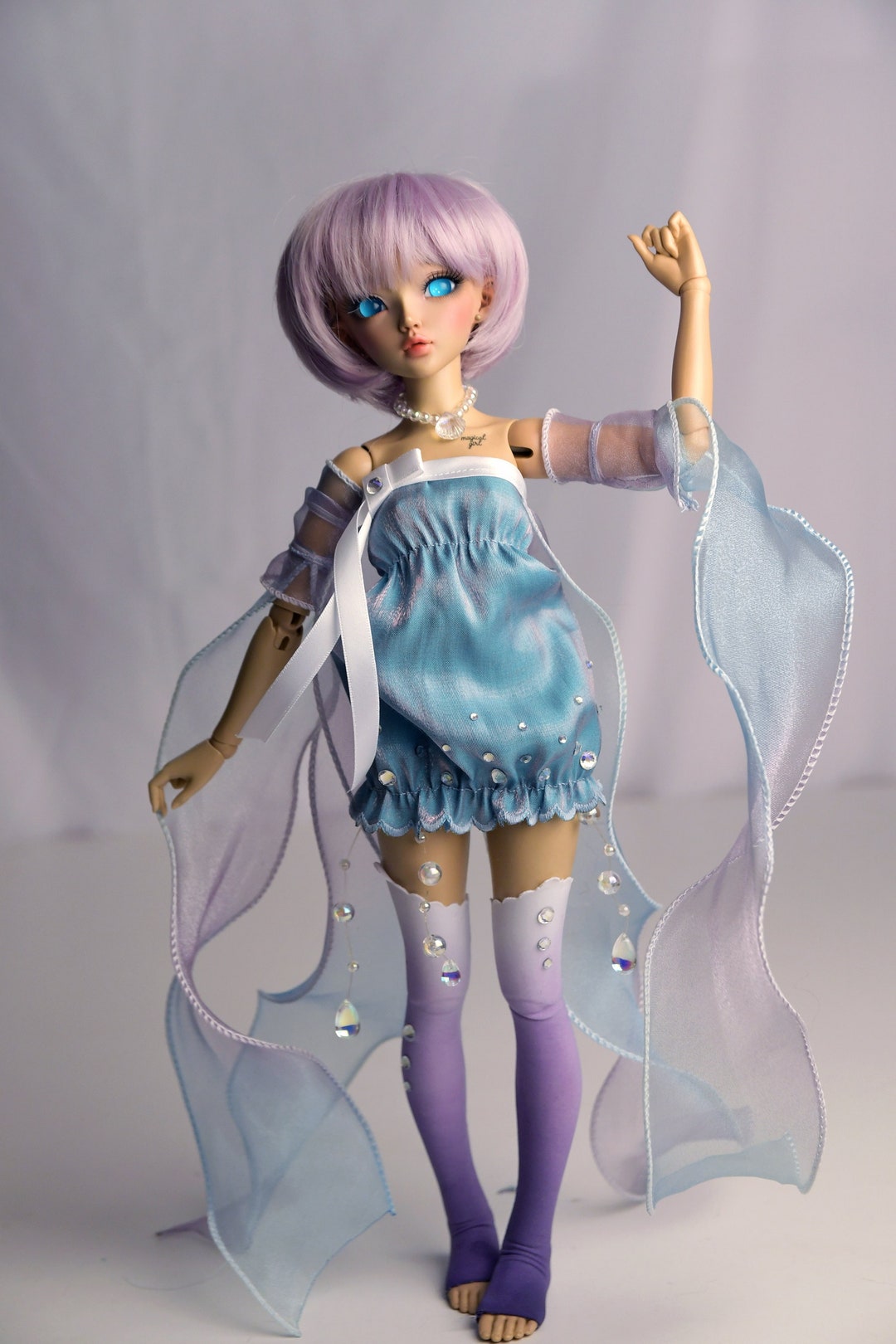 BJD Doll Clothes Outfit Girl MSD Minifee 1/4 Fantasy Summer Princess ...