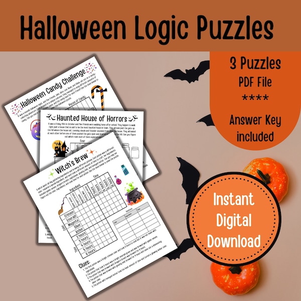 Printable Logic Puzzles - Etsy