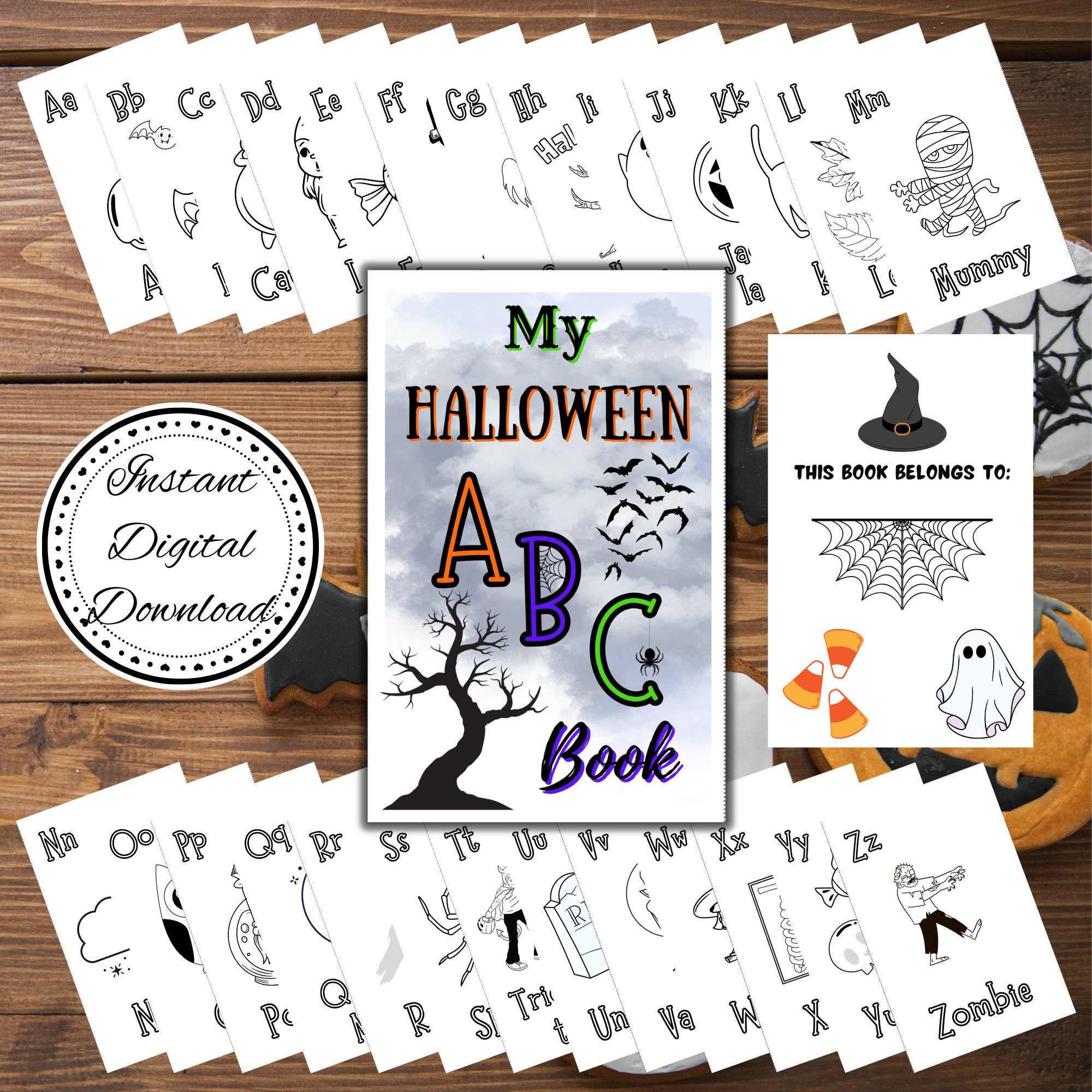 Halloween ABC Coloring Activity Book | Halloween Activity | Classroom ...