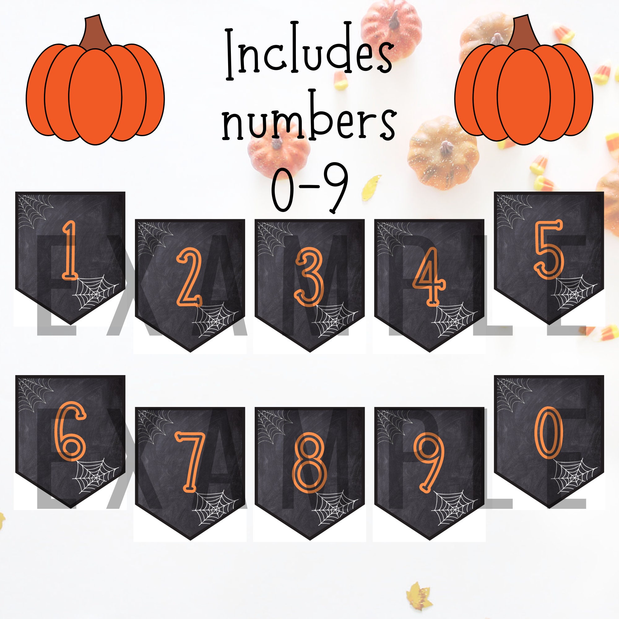 Halloween Themed Letter Banner Letters - Etsy