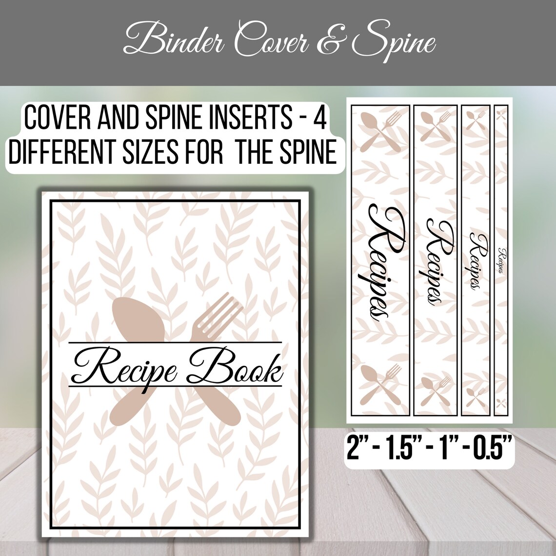 Printable Recipe Binder Kit - Etsy