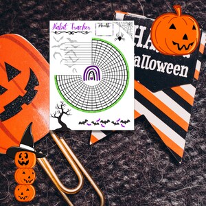 Halloween-themed Habit Tracker | Printable Habit Tracker - Etsy