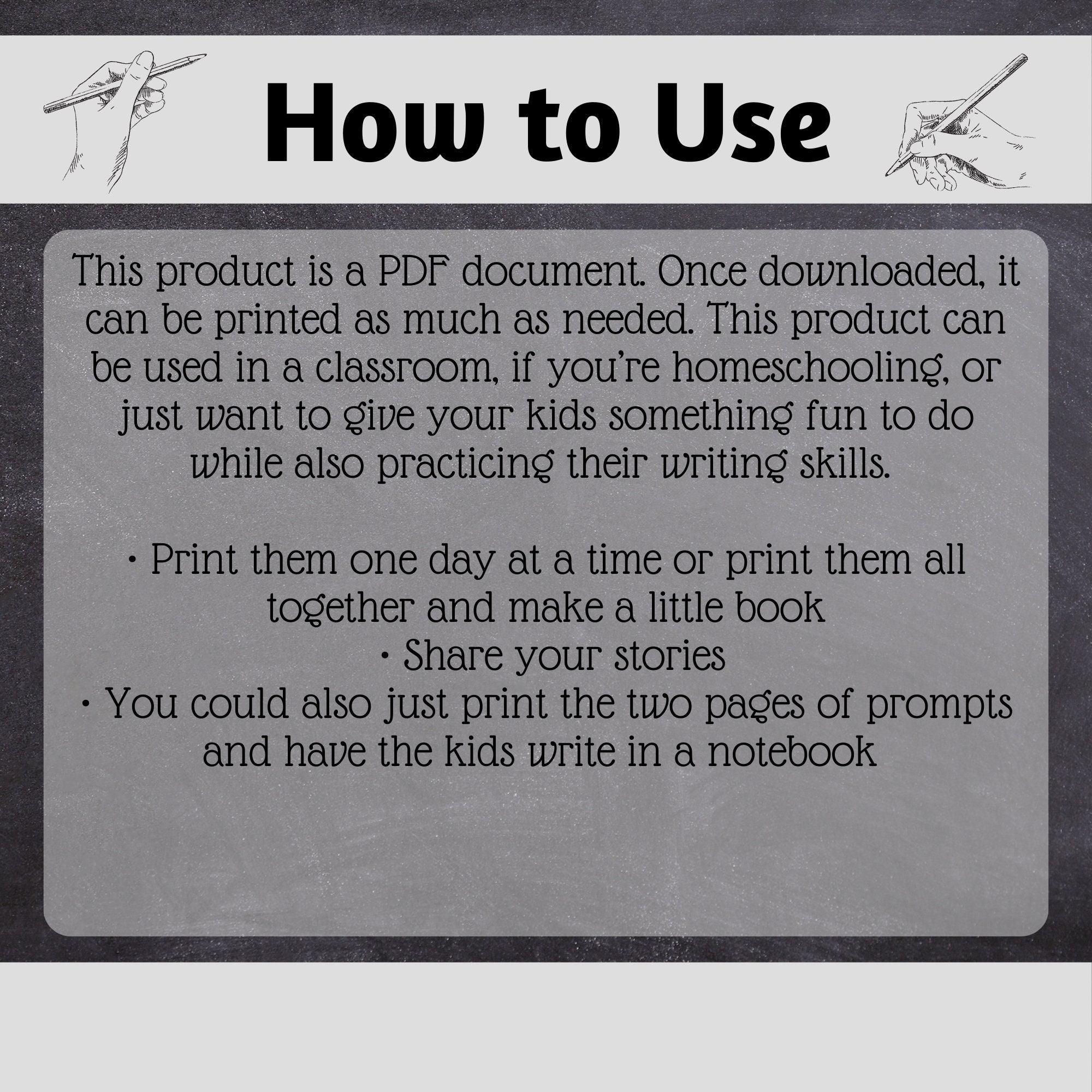 Halloween Printable Children’s Writing Activity - 31 Writing Prompts ...