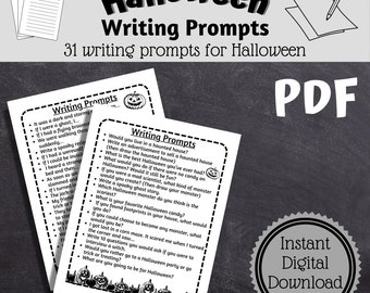 Roll a Story Writing Prompts October Monsters Halloween - Etsy