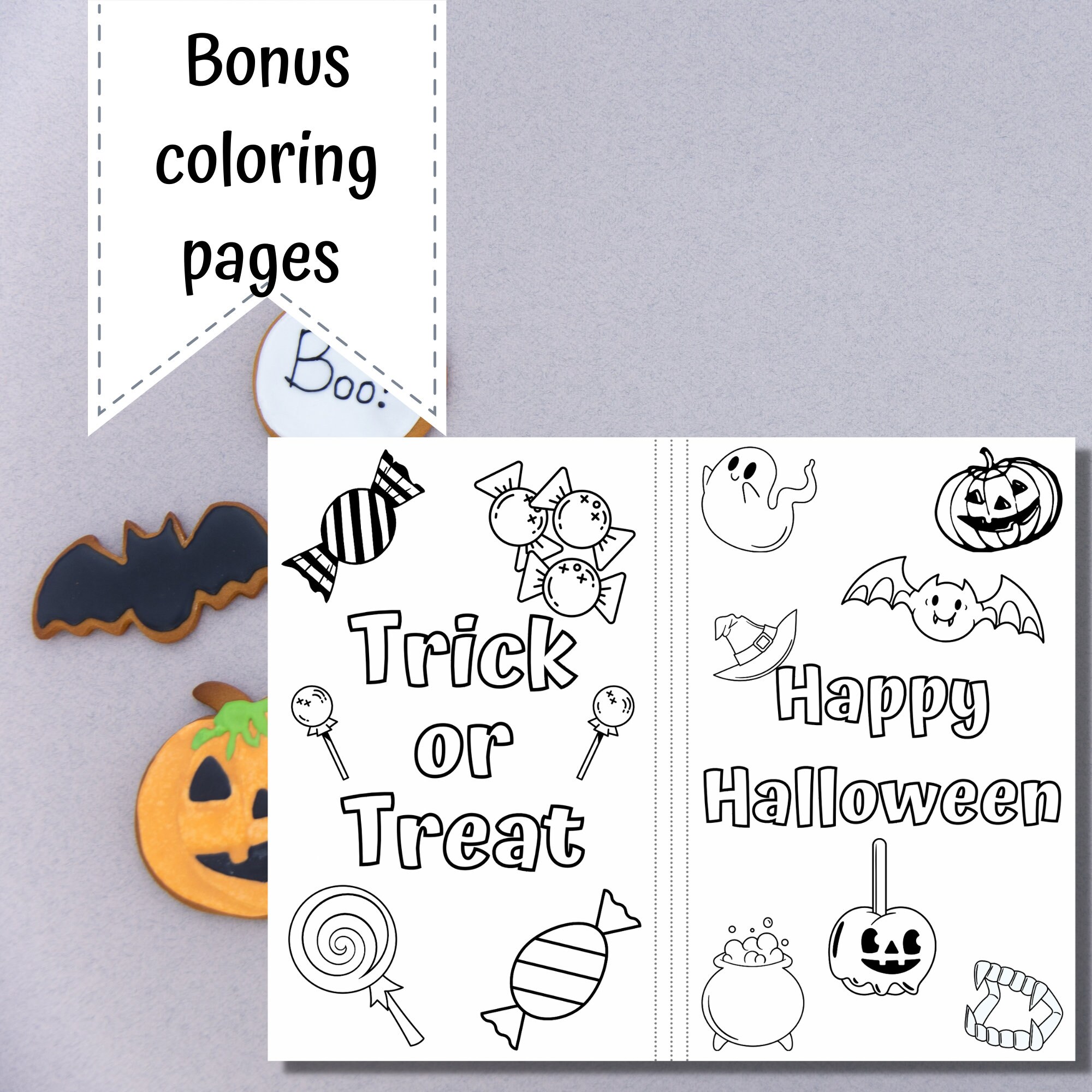 Halloween Kids Printable Activity Book - Etsy