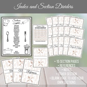 Printable Recipe Binder Kit - Etsy