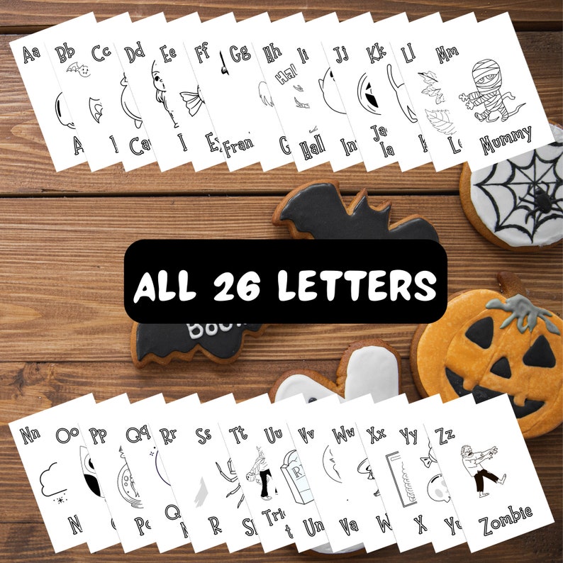 Halloween ABC Coloring Activity Book | Halloween Activity | Classroom ...