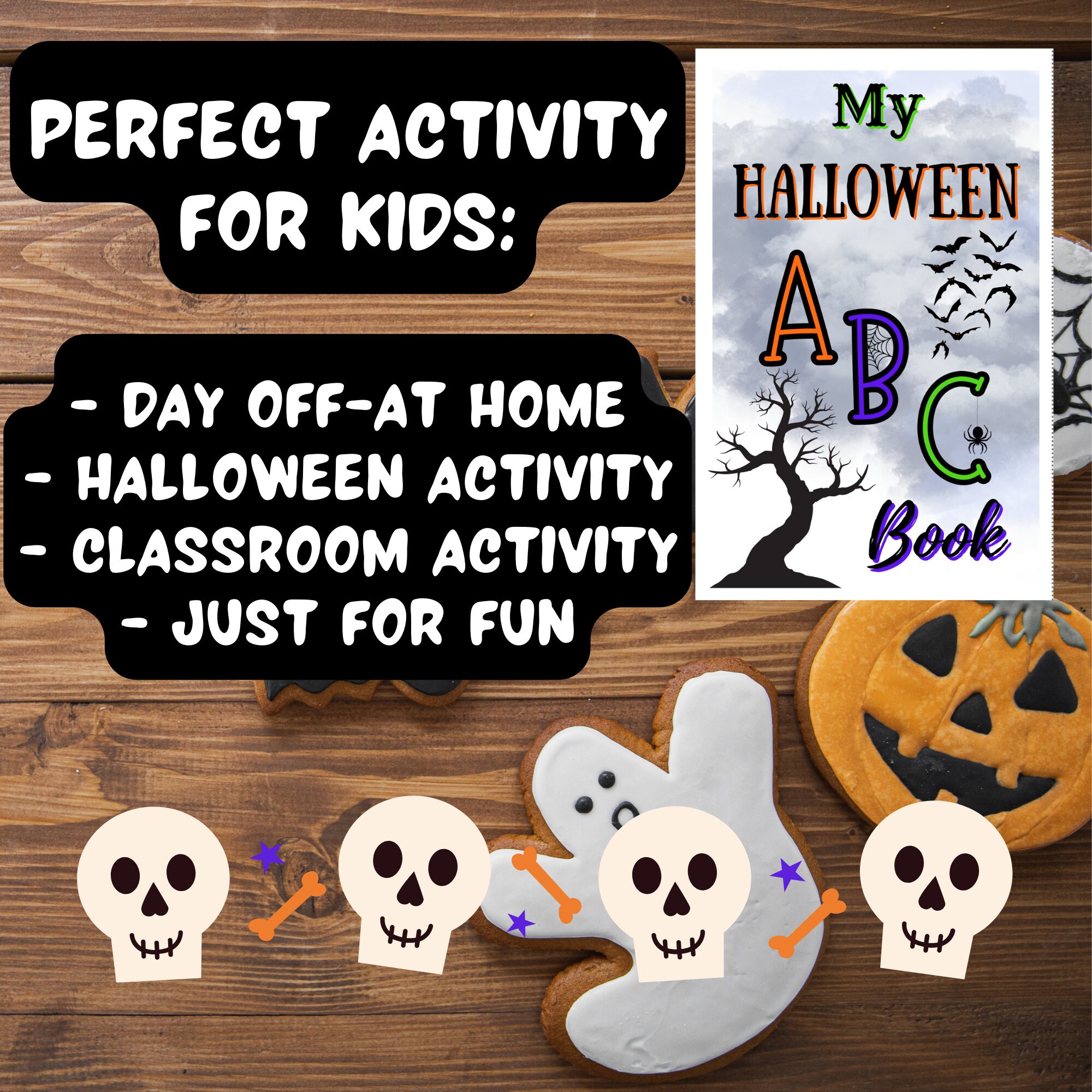 Halloween ABC Coloring Activity Book | Halloween Activity | Classroom ...