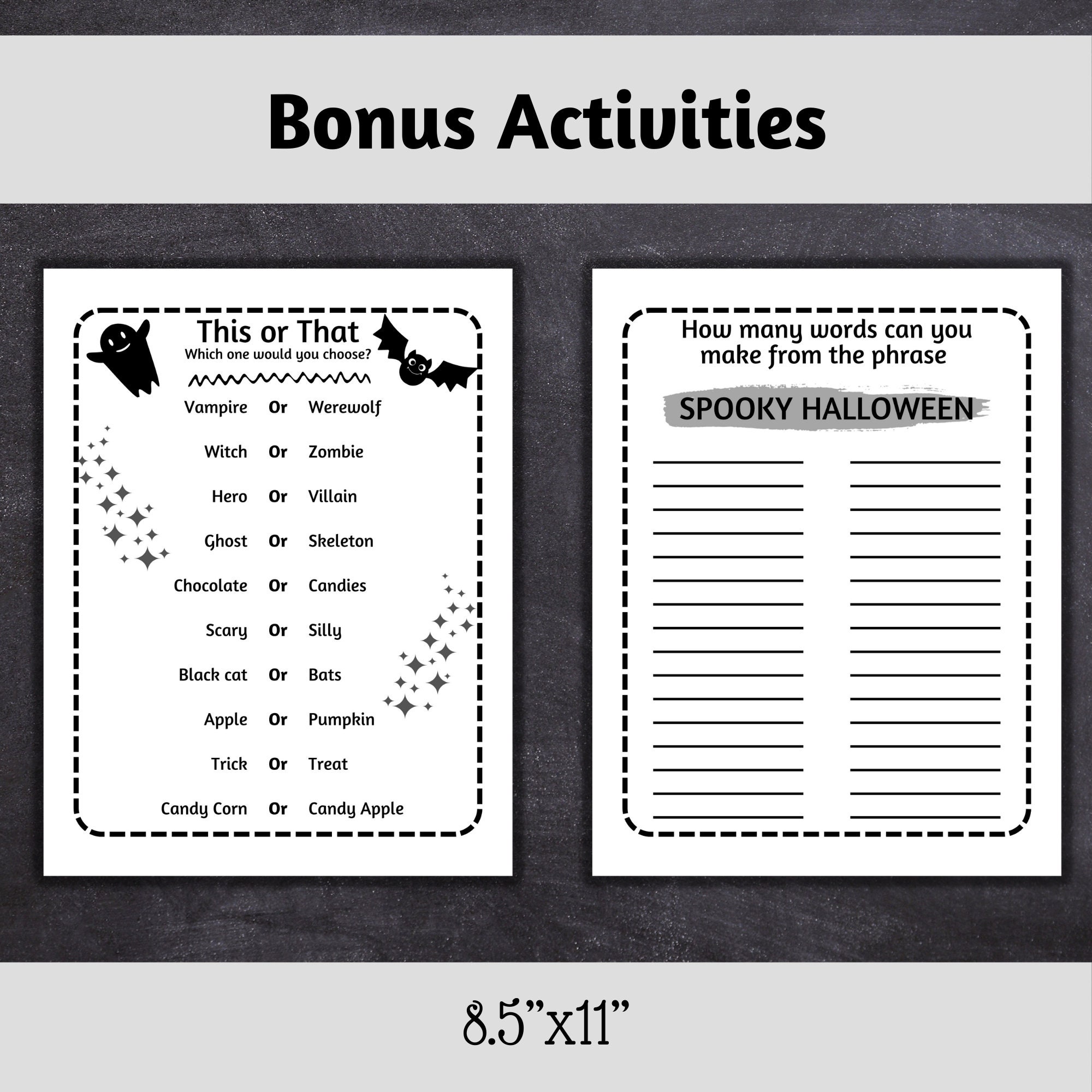 Halloween Printable Children’s Writing Activity - 31 Writing Prompts ...