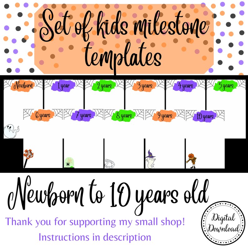 Halloween Baby Hand Print Milestone Keepsakes - Etsy