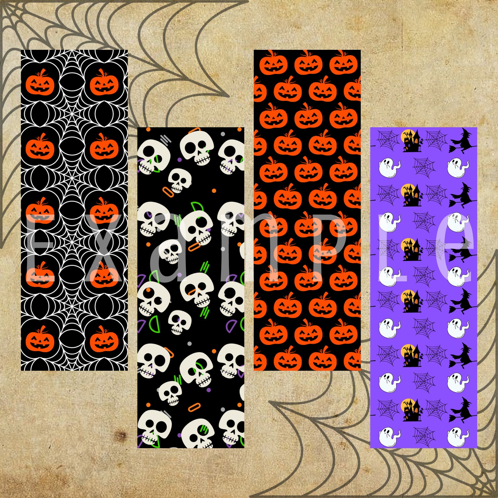 Set of 20 Printable Halloween Bookmarks | Bookmark Bundle | Book Lover ...