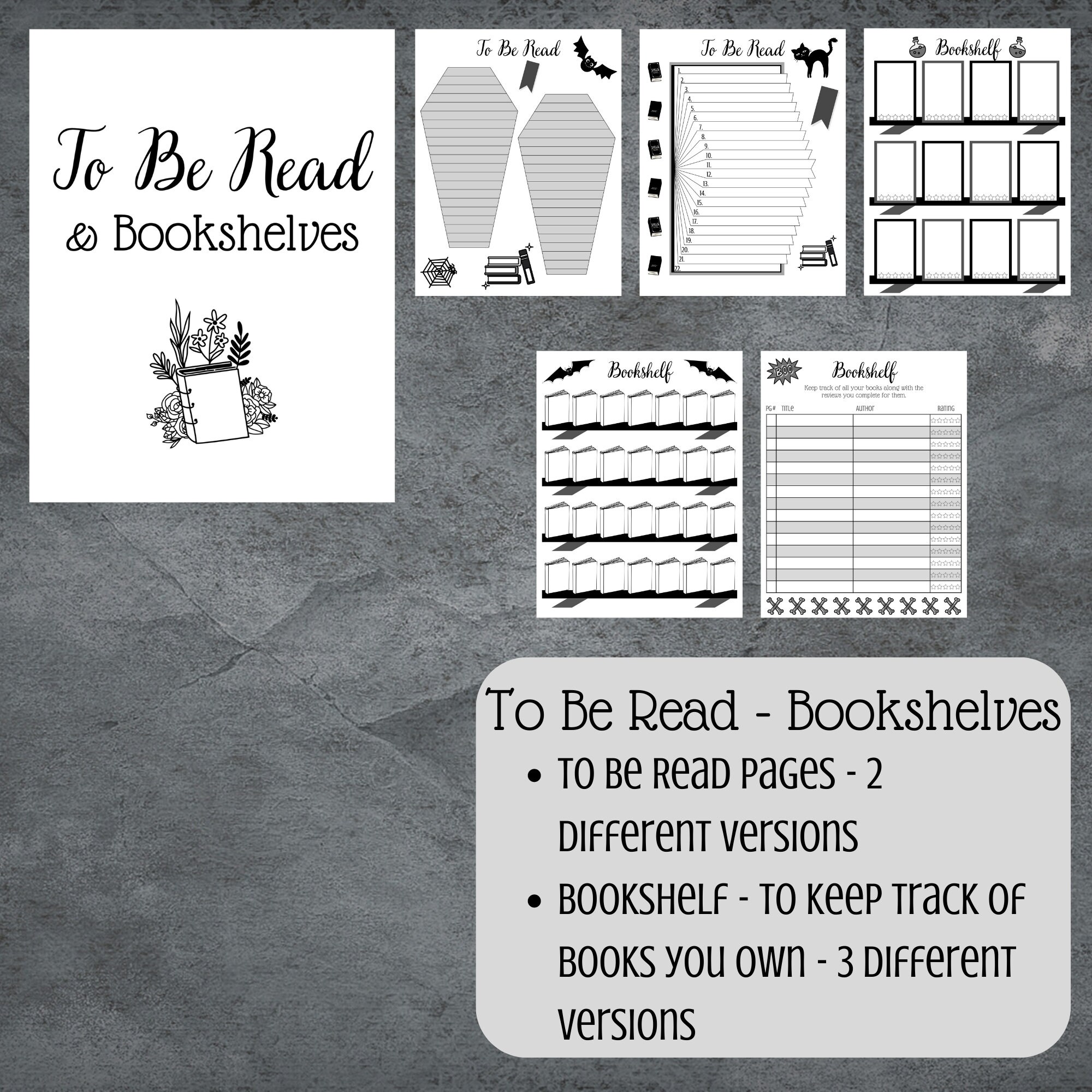 Printable Reading Journal, Book Tracker, Reading Planner, Reading ...